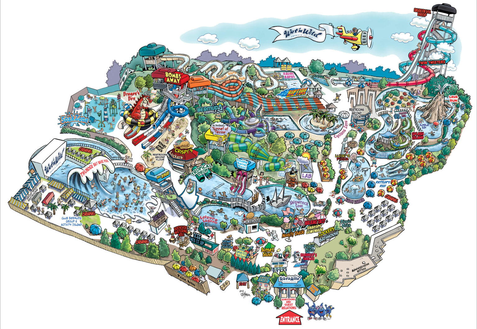 Park Map - Wet n Wild Emerald Pointe
